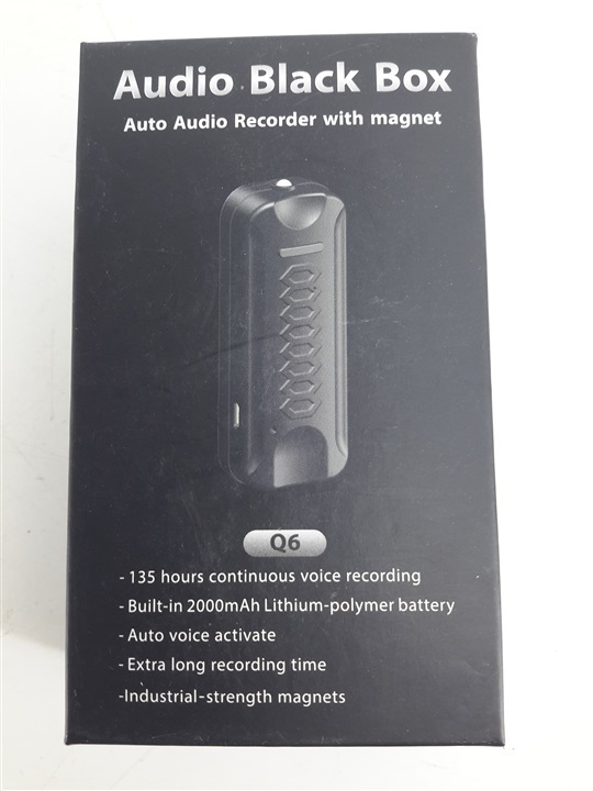 Hock Shop Marketplace | IN BOX AUDIO BLACK BOX RECORDER WITH MAGNET